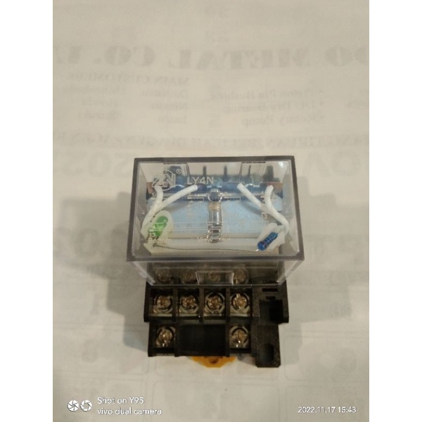 24V LY4N 14pin DC Relay + ZN brand socket sold per/5 sets riley ly4n dc ...