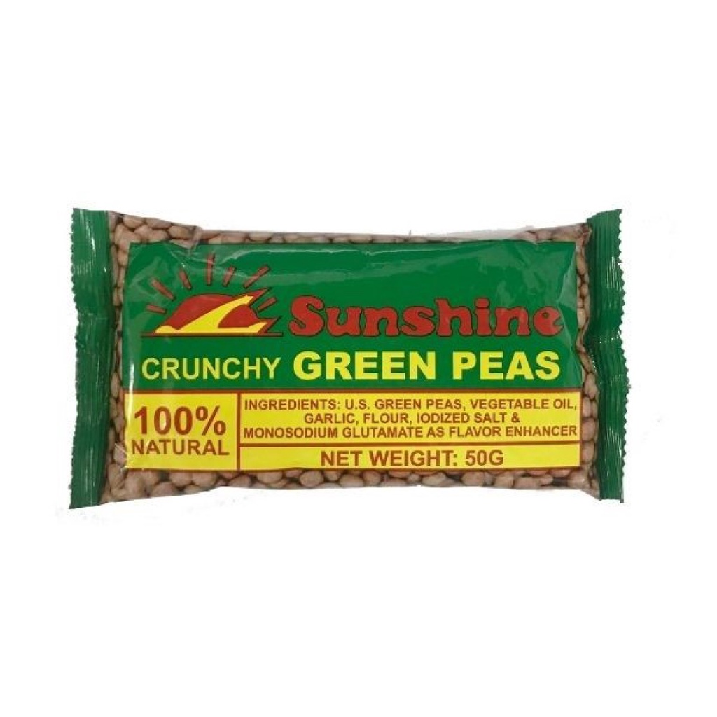 Sunshine Crunchy Green Peas 50g | Shopee Philippines