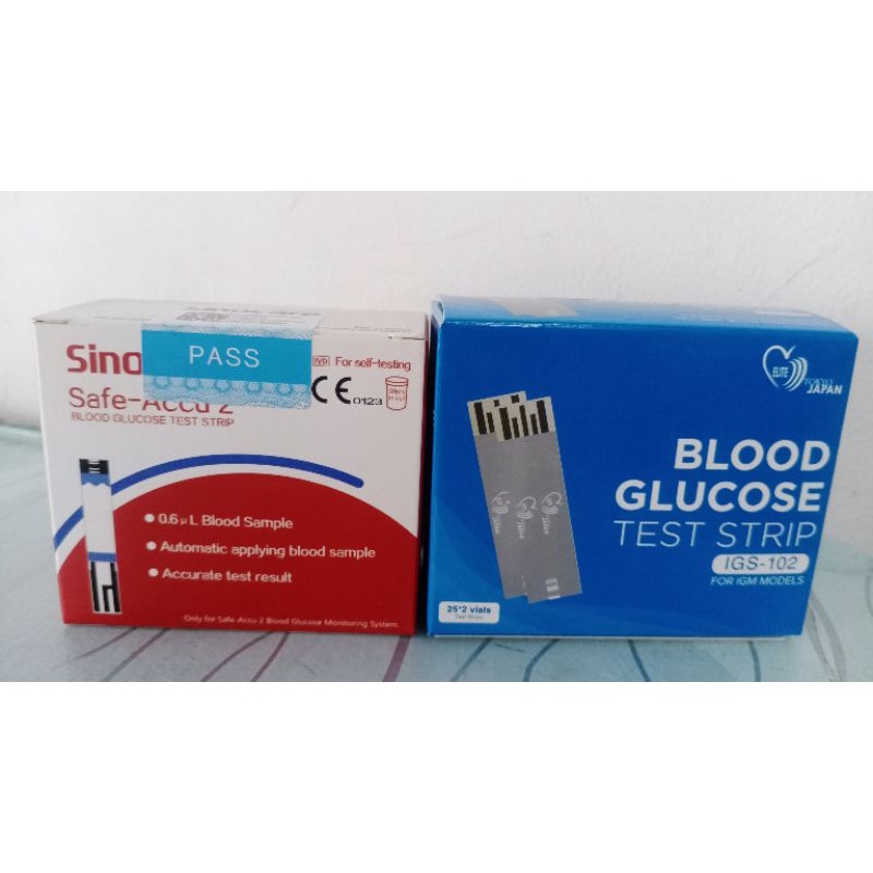 Blood Glucose Test Strips (Sinocare) (Elite Tokyo Japan-IGS 102) 50pcs ...