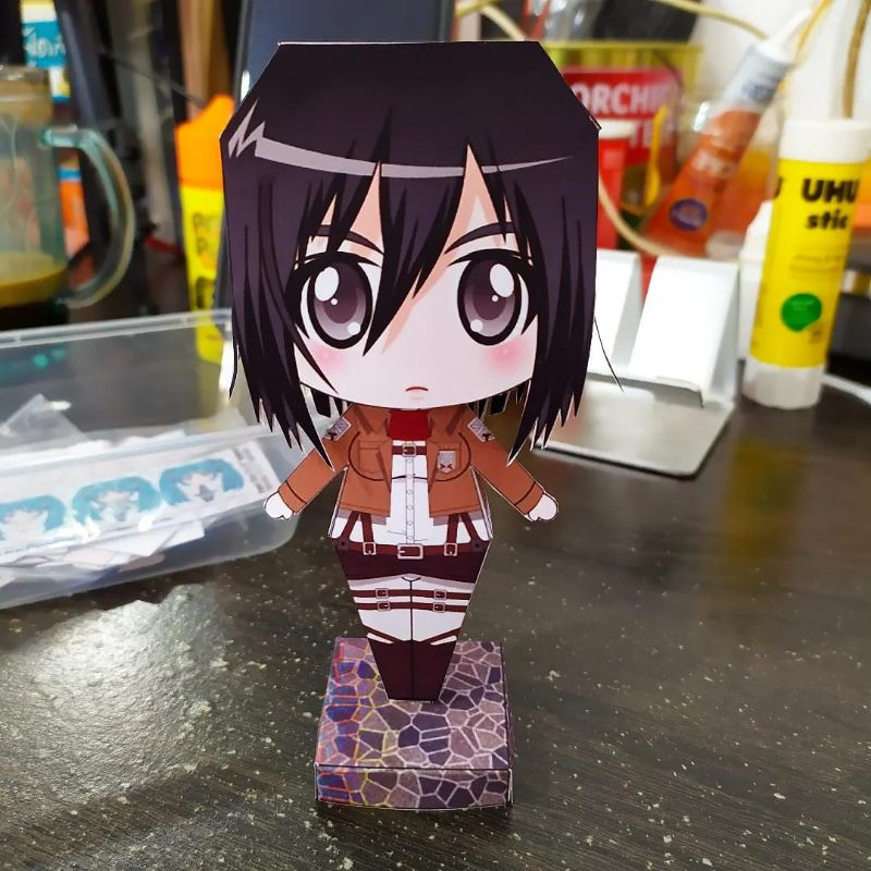 The Most Beautiful Mikasa Ackerman Paper Doll Attack on Titan Honoka ...