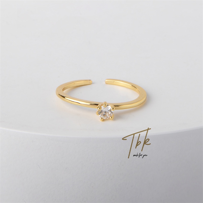 TBK 18k Gold Wedding Ring Engagement Ring Diamond Ring for Women 1041r ...