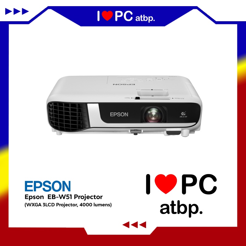 Epson EB-W51 WXGA 3LCD Projector (4000 lumens, WXGA Resolution) | Shopee Philippines