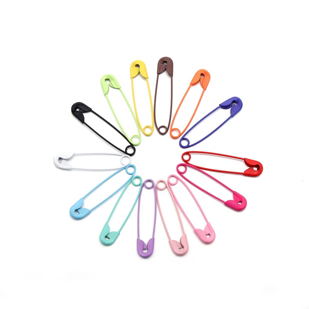 【ps285】50pcs/lot 3cm brooch accessory paper clip simple needle For ...