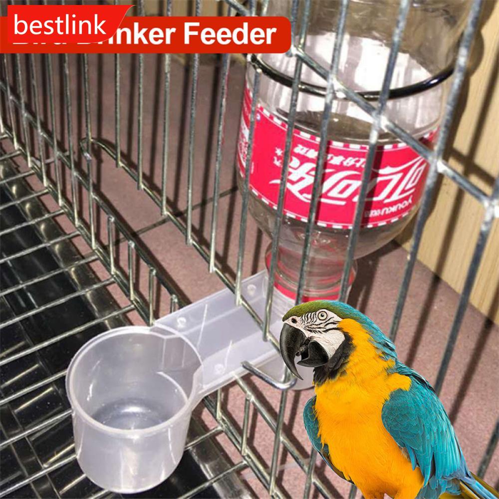 BESTLINK Plastic Pet Bird Drinker Feeder Water Bottle Cup Cat Chicken ...