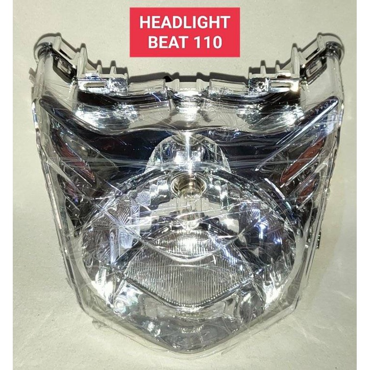 HONDA BEAT 110 Headlight Assy Clear lens Head Lights Assembly With Bulb ...