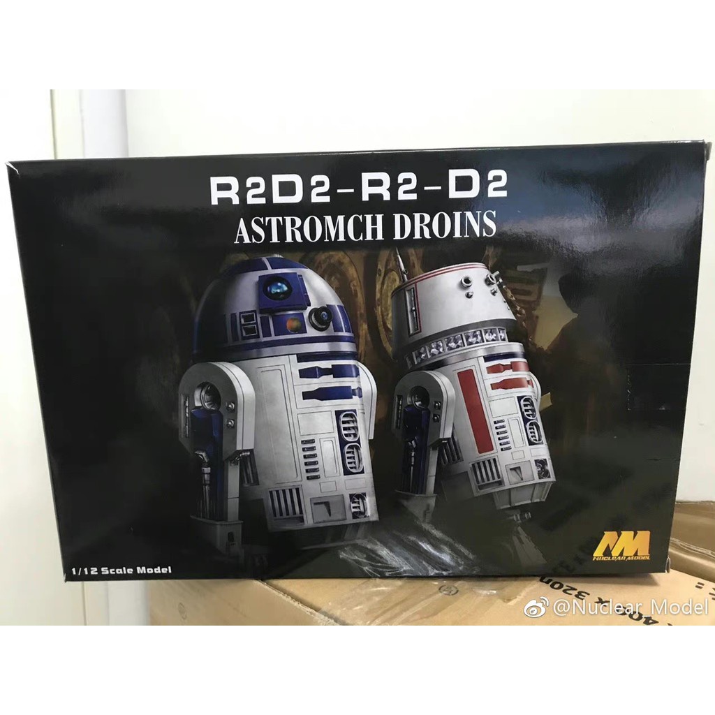 R2-D2 and R5-D4 assembly model Star Wars NUCLEAR MODEL 1/12 Repaired ...