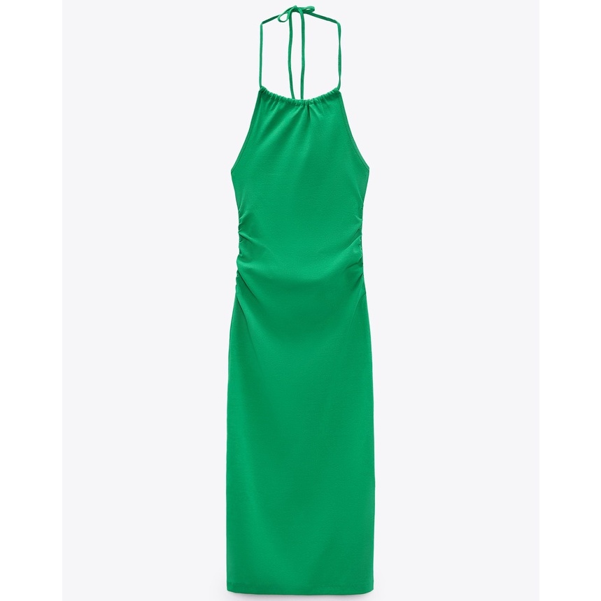 Z/ra Ladies Green Halter Midi Dress Original Overrun | Shopee Philippines