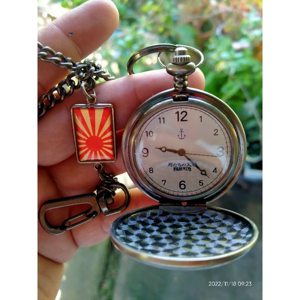 Vintage Pocket Watch Battleship Yamato Pocket Watch Collector's Item ...