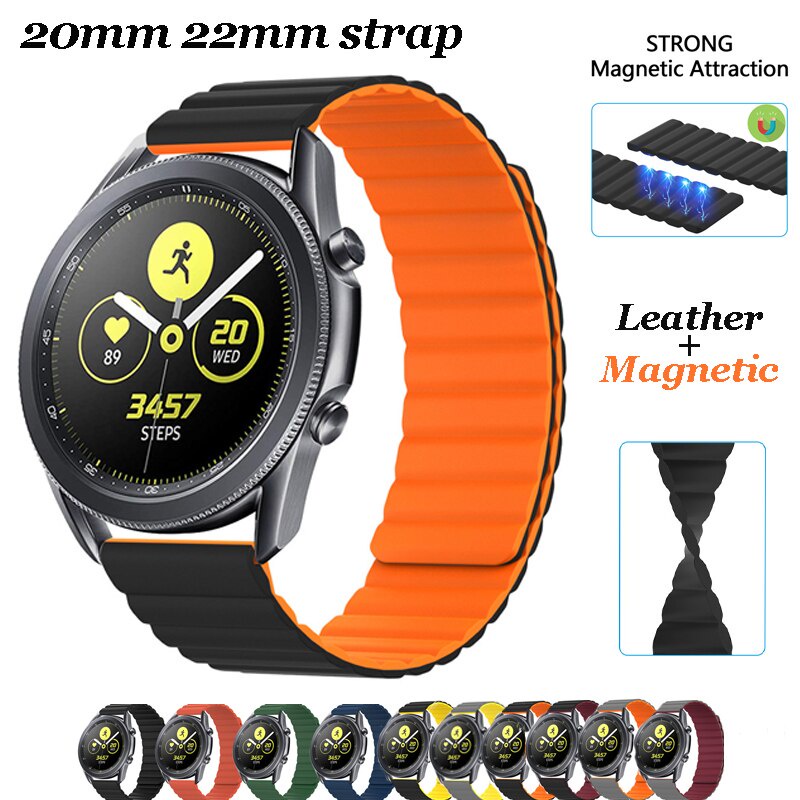 20mm 22mm Magnetic Loop Watch Strap For Huawei Watch GT 2 Genuine ...