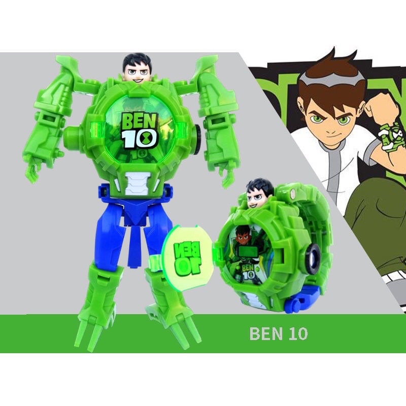 !! Children's Watch Benten Transformable Projection Of Ben 10 Figure ...