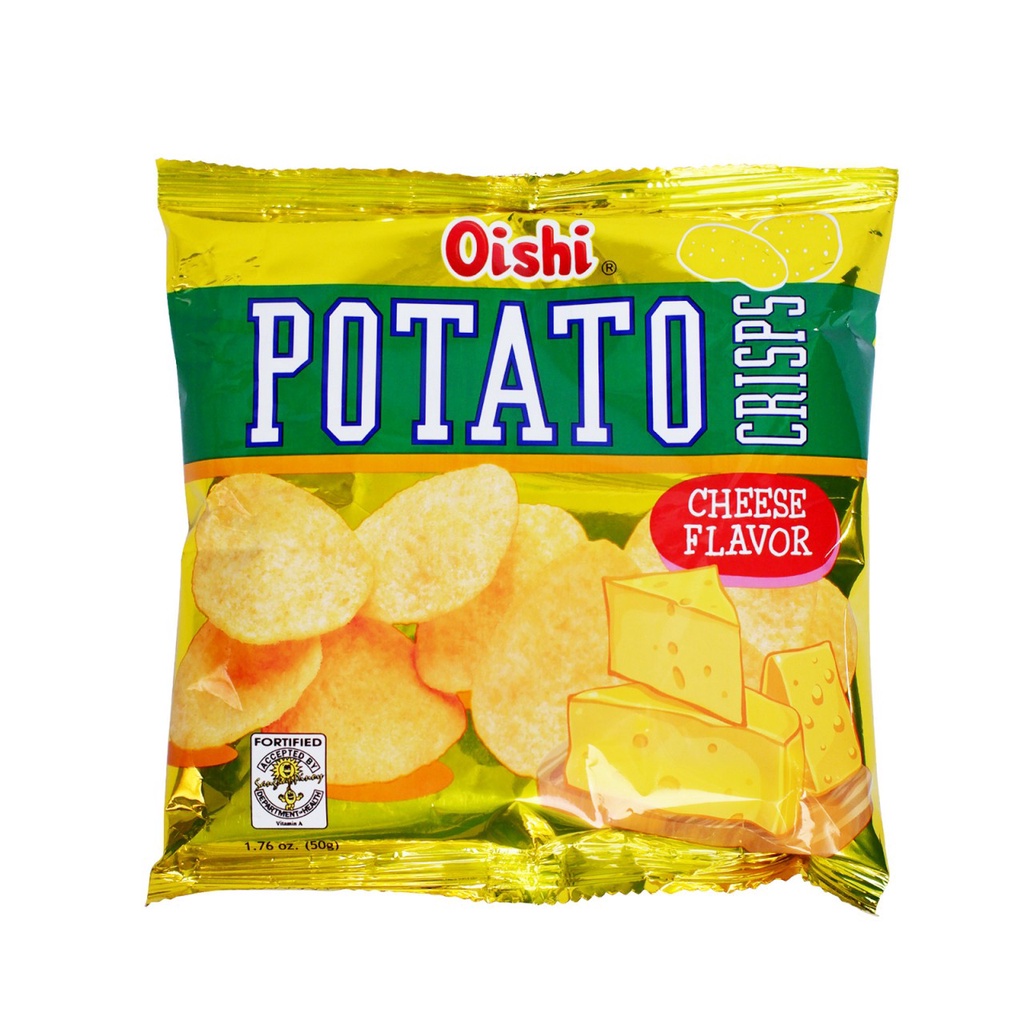 Oishi Potato Crisps Cheese 50g | Shopee Philippines