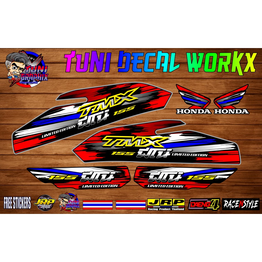 TMX 125/155 THAI DECALS w/ freebies | Shopee Philippines