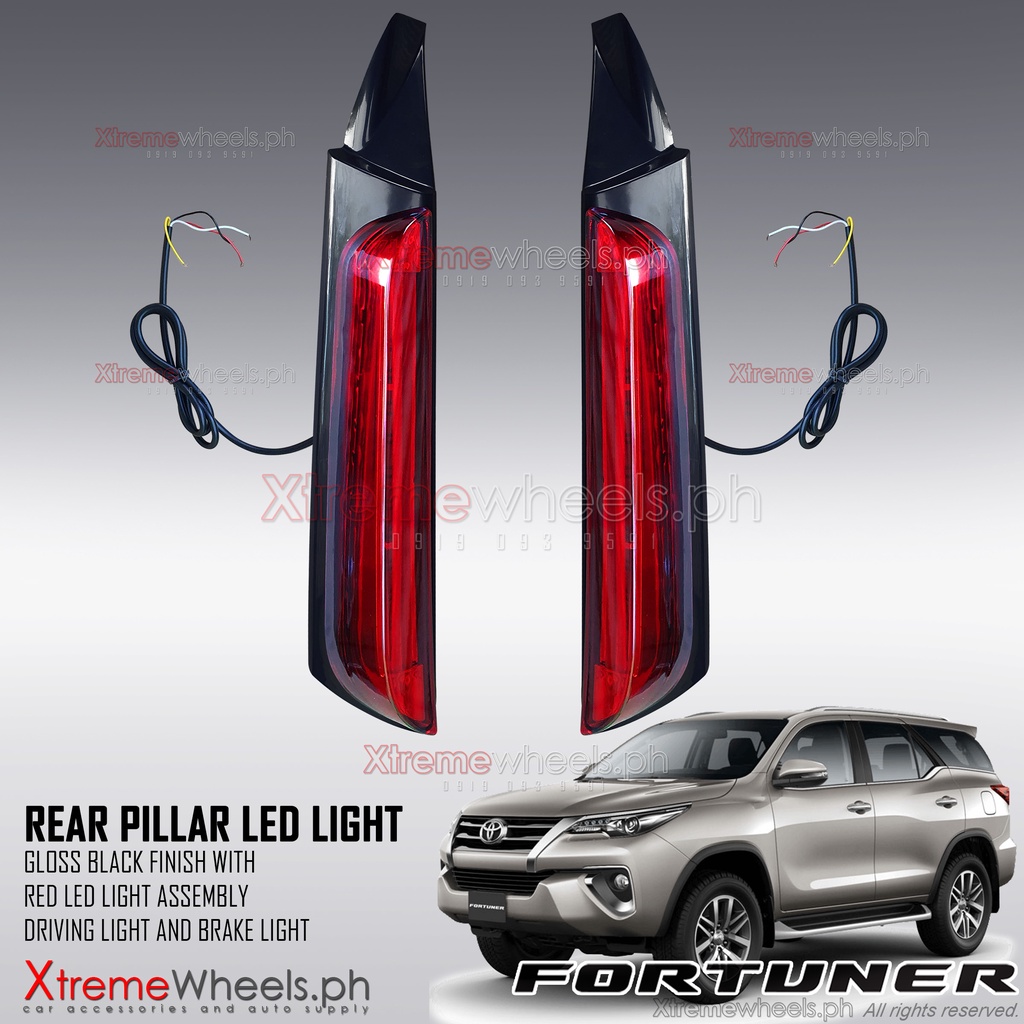 Toyota Fortuner 2016-2020 Rear Bumper Pillar Led Light with signal ...