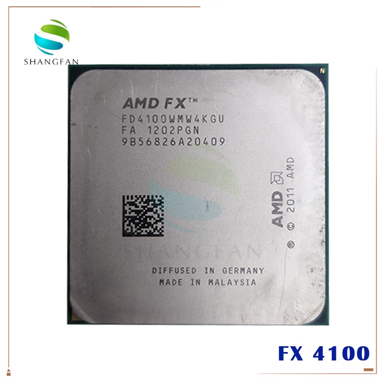 Amd Fx4100 Fx 4100 3.2ghz Quad-core Cpu Processor Fd4100wmw4kgu 95w ...