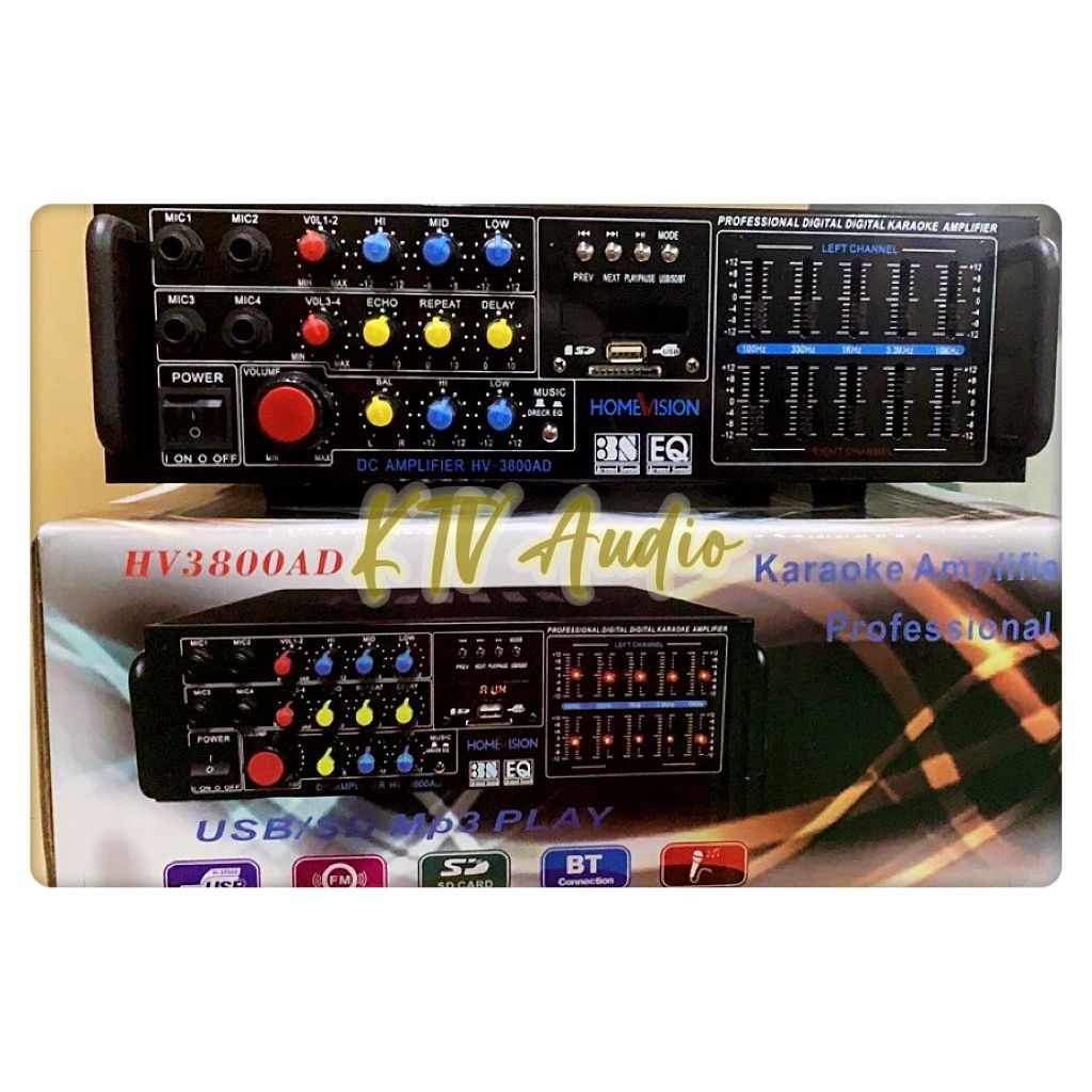 Suntech/Homevision mixing amplifier FM/BLUETOOTH Stereo karaoke power ...