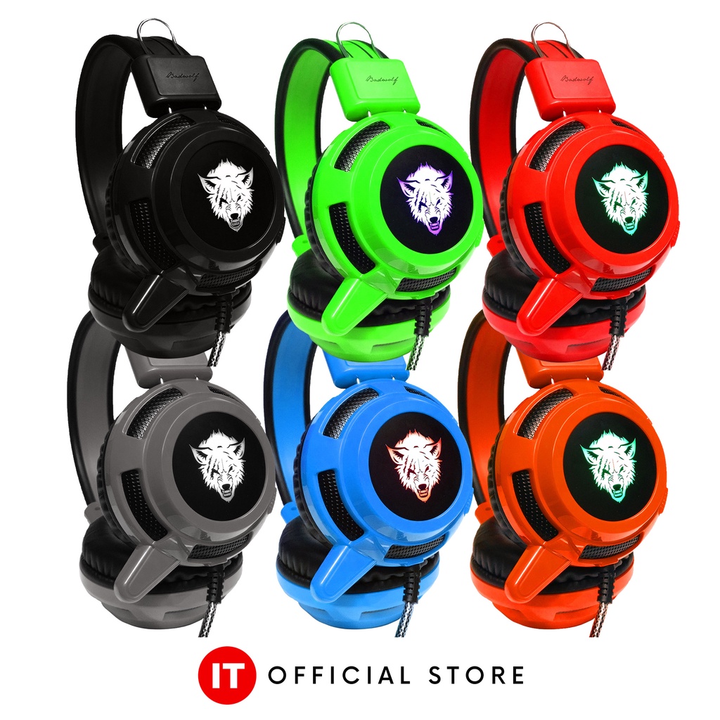 Badwolf Stereo Gaming Headset With Mic - Original Led For Pc Laptop ...