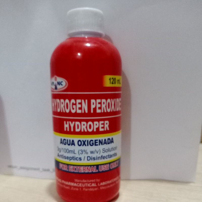 Hydrogen Peroxide 60mL/120mL (Aguaper/Hydroper) | Shopee Philippines