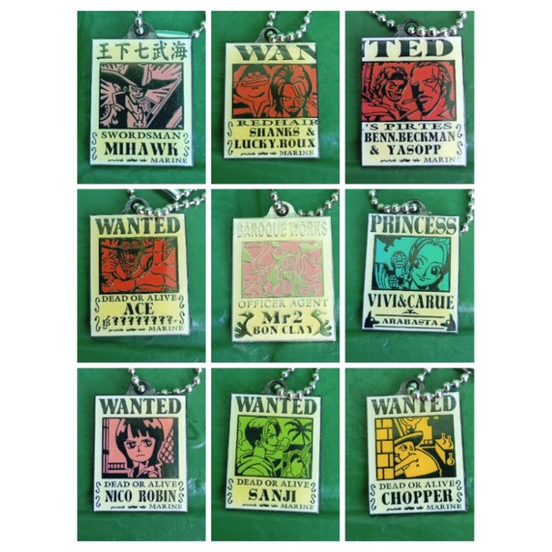 One Piece Chibi Figure Metal Keychains and Phone Straps - Assorted ...