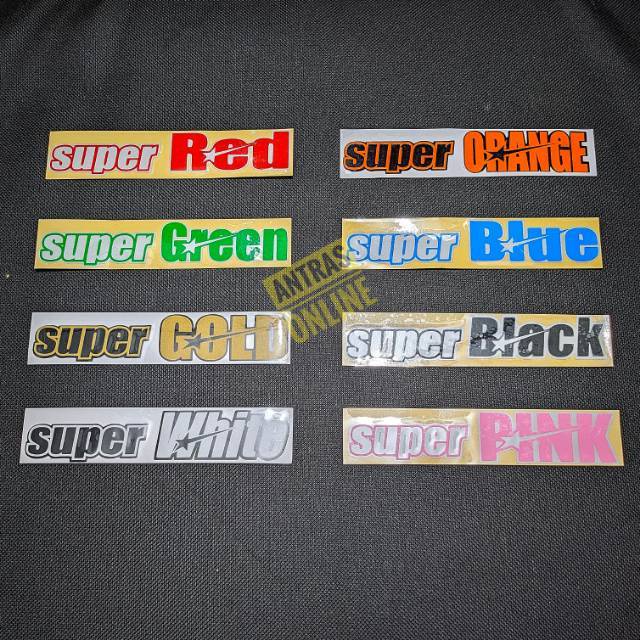 Thailook cutting sticker super red super black super white sticker ...