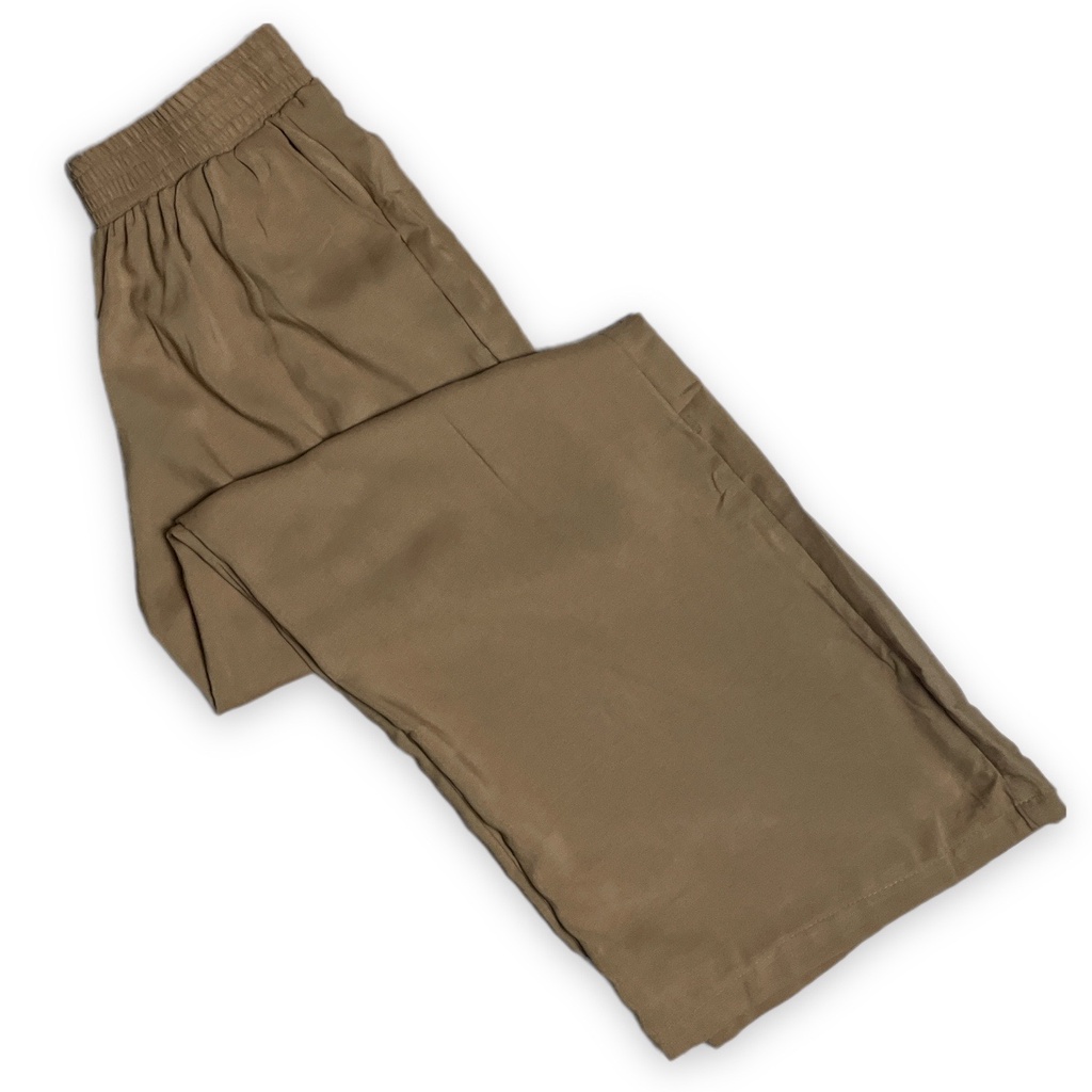 Annika#1 High Waist Challis Wide Leg Pants for Women (with Side Pockets ...