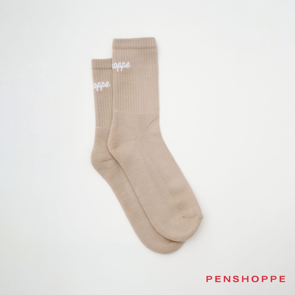Penshoppe Core Essential Crew Socks For Men and Women (Beige/Black/Gray ...