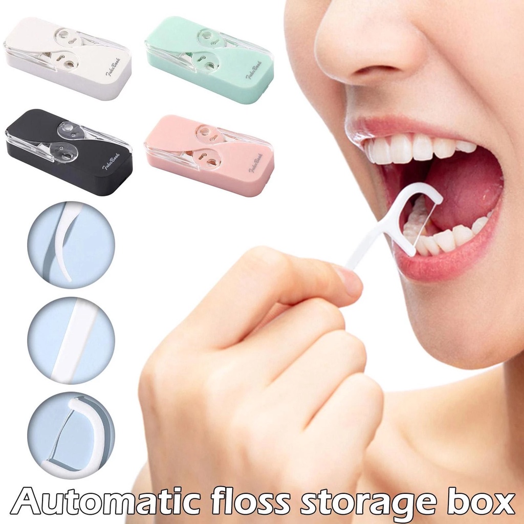 1 Pcs Automatic Floss Box Portable Mini Double Open Dental Floss ...