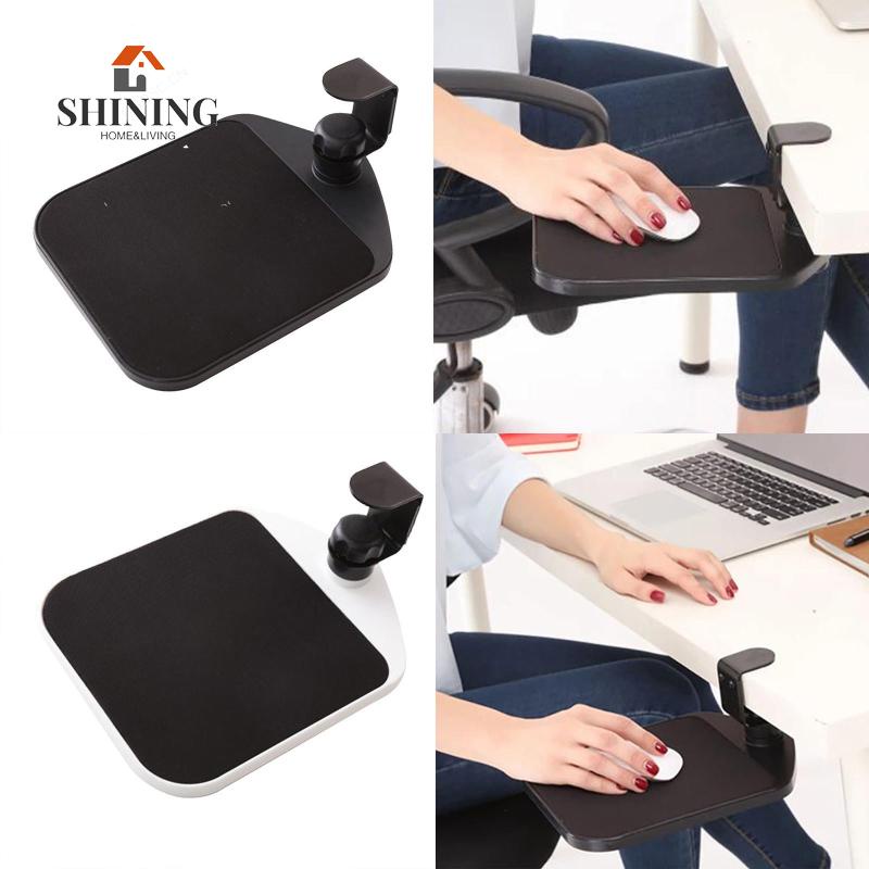 [Shining] Computer Mouse Pad Clip on Desktop Swivel Mouse Clamp on ...