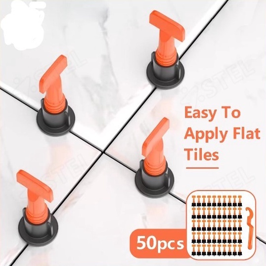 Tile Spacers 50Pcs Tile levellers Mini Level Wedges Alignment for Wall ...