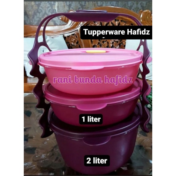 3-tier Carry all bowl Tupperware Original | Shopee Philippines