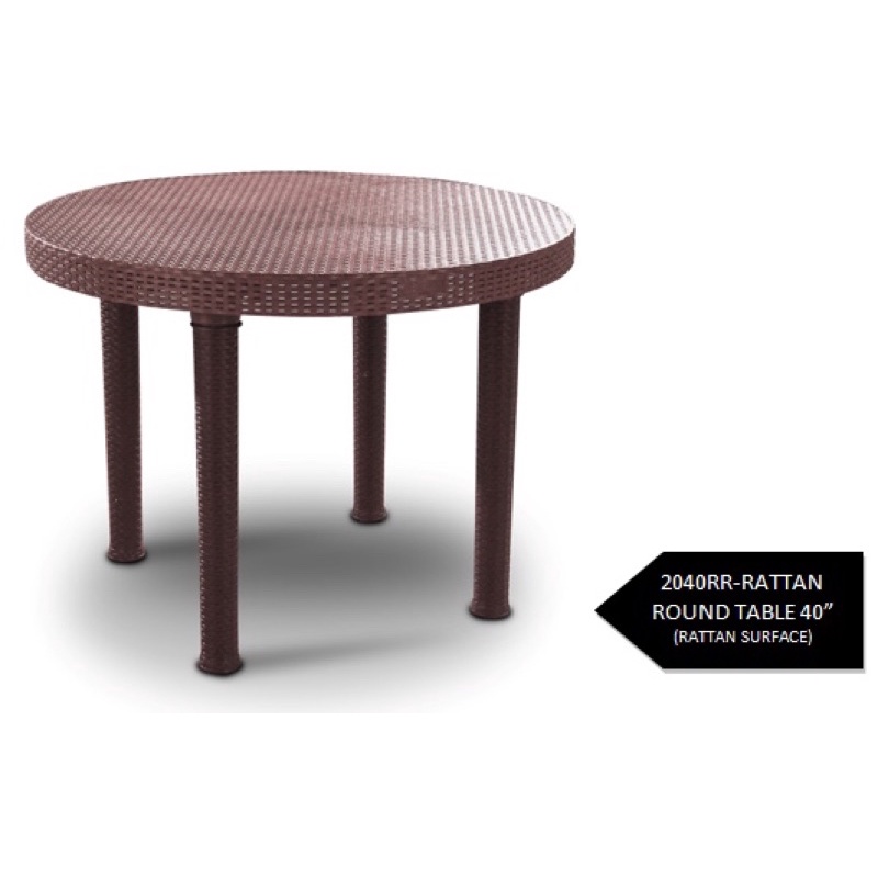JOLLY 32” / 40” Round Rattan / Line design Table High quality | Shopee ...