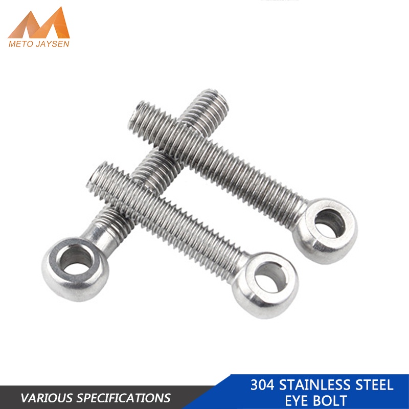 M5 M6 M8 M10 304 Stainless Steel Eye Bolts Ring Link Bolt Fisheye Eye ...