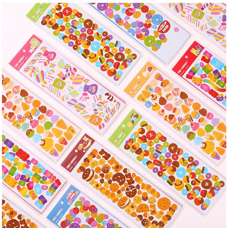 Colorful Snacks Cute Food Goo Card Sticker GK0195 | Shopee Philippines