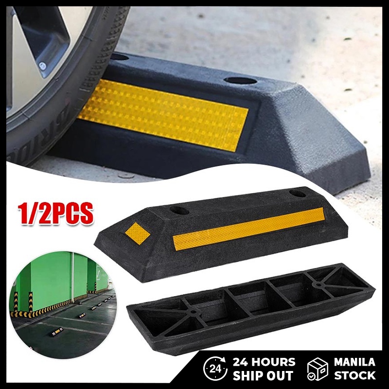 Heavy Duty Rubber Parking Stopper Parking Limiter Car Parking Wheel ...