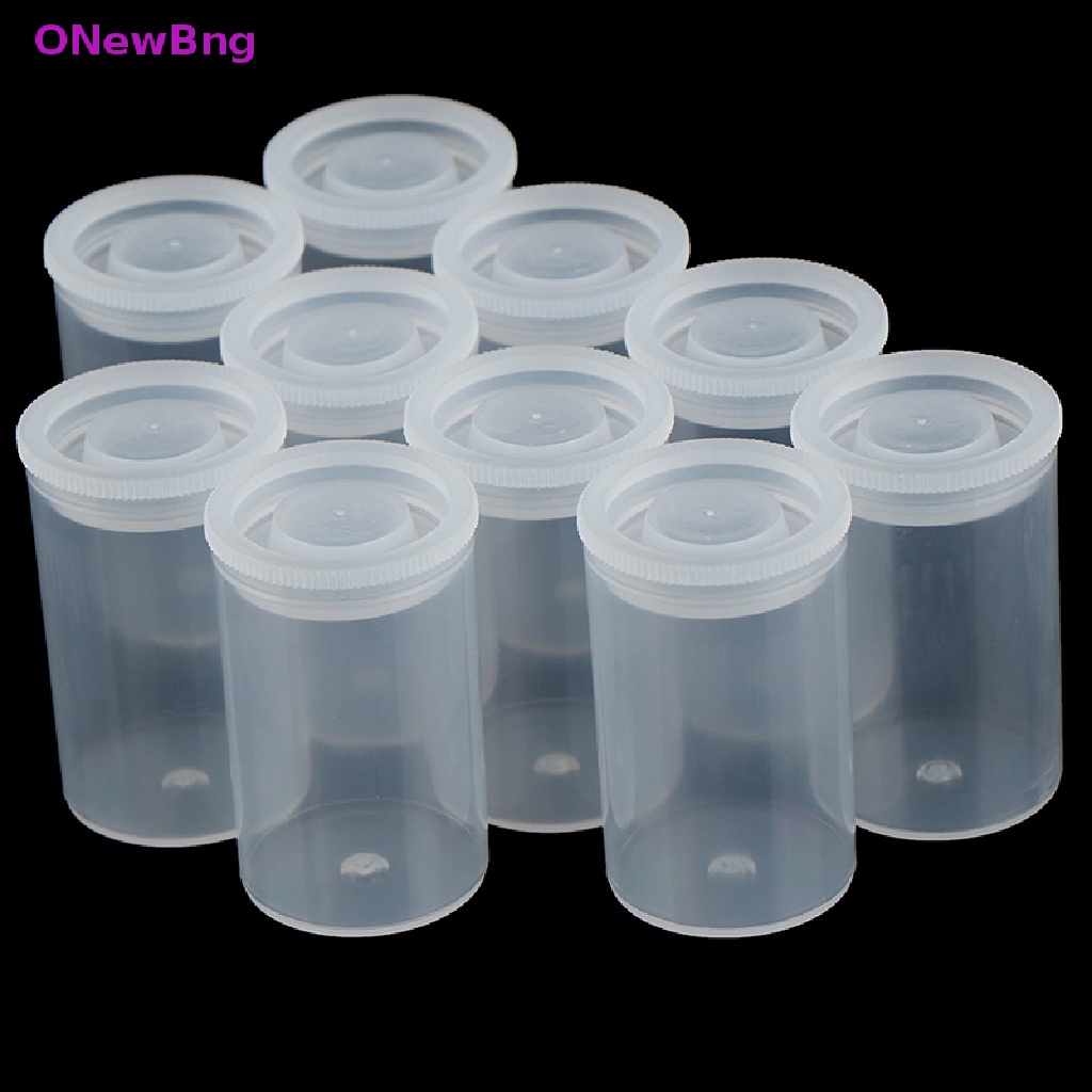ONew 10Pcs Plastic Empty Bottle Roll Film Case Box Seal Fishing Bait ...
