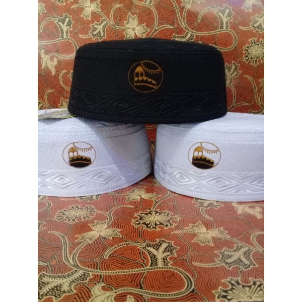 HITAM PUTIH Al Ihsan Hajj Cap Black And White | Shopee Philippines