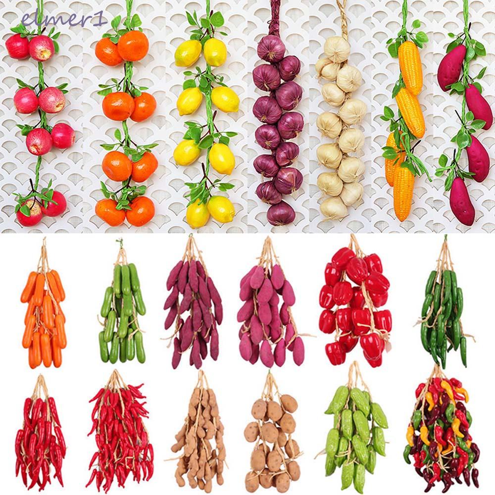 ELMER1 Artificial Vegetables Party DIY Chili Fruit Pepper Plants Chili ...