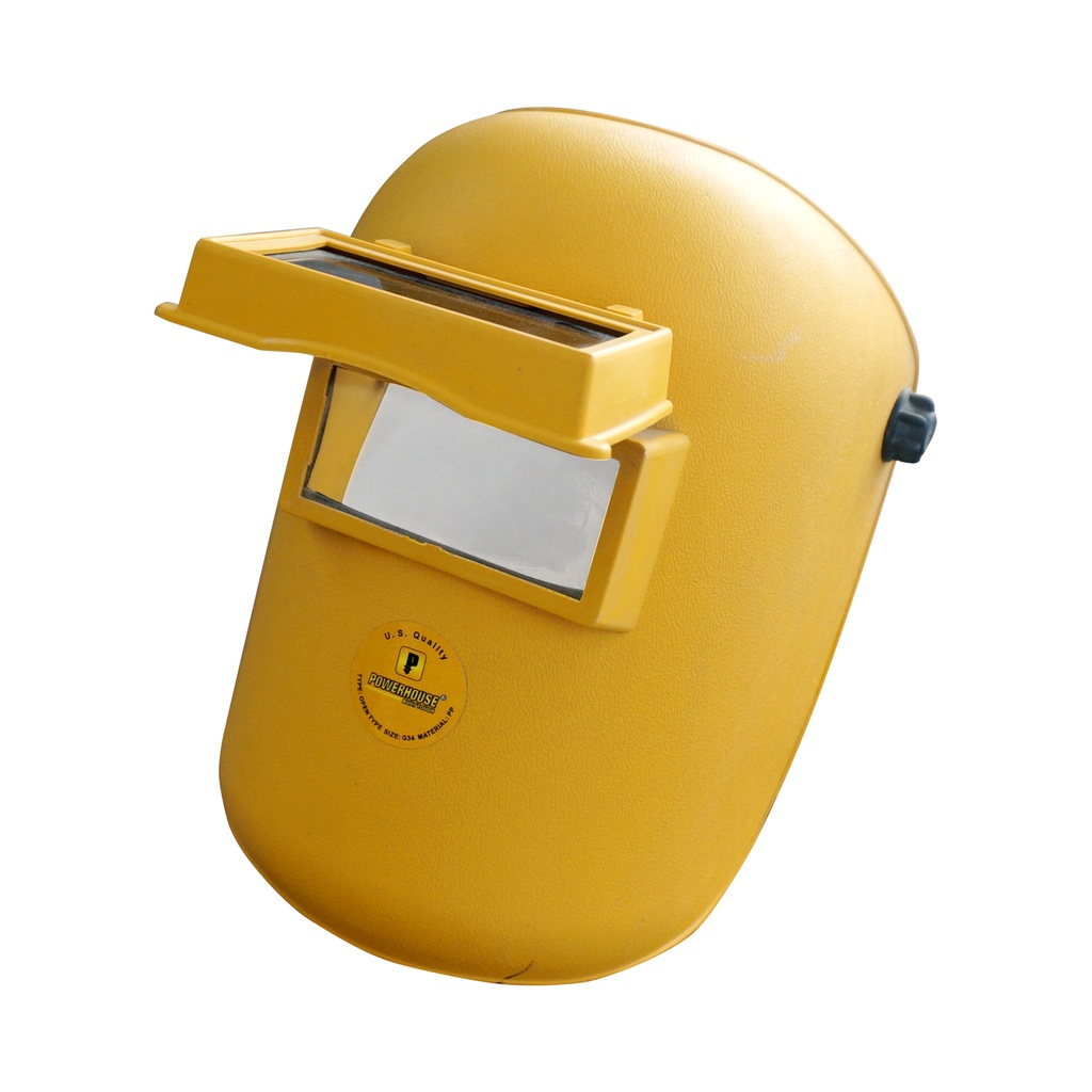 Welding Mask Open Type PVC with Lens (Yellow) | Shopee Philippines