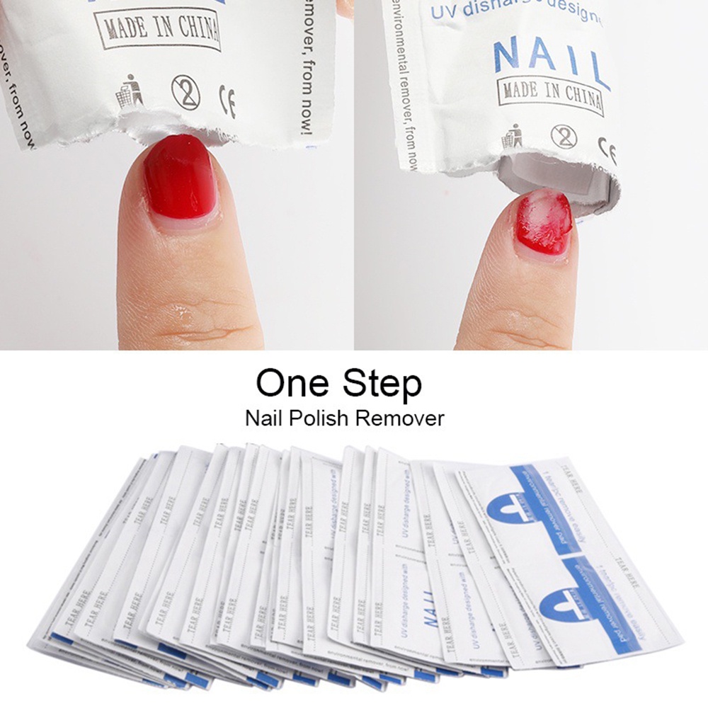 Nail remover bag 100 disposable nail care cleaning tablets, independent ...