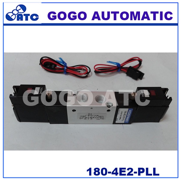 KOGANEI Solenoid valve 180-4E2-PLL 2 positions 5 ports pneumatic ...