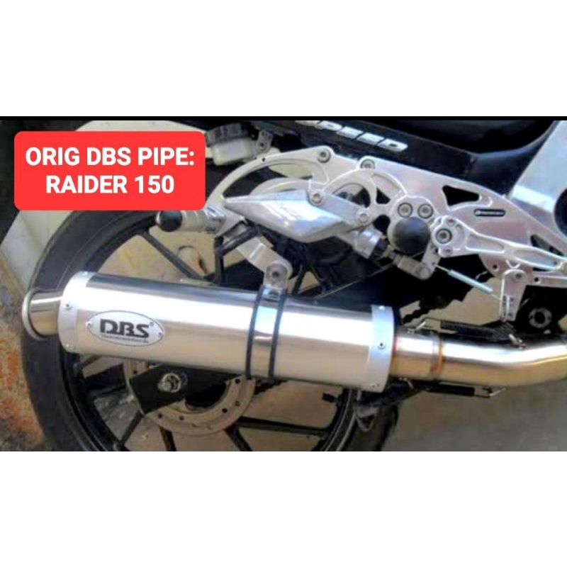 DBS MUFFLER ORIGINAL RAIDER 150 | Shopee Philippines
