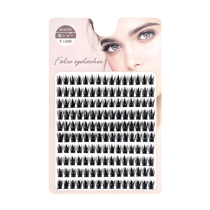 SHETZU DIY Individual Cluster Lashes 10 Rows Cos Little Devil Segmented ...