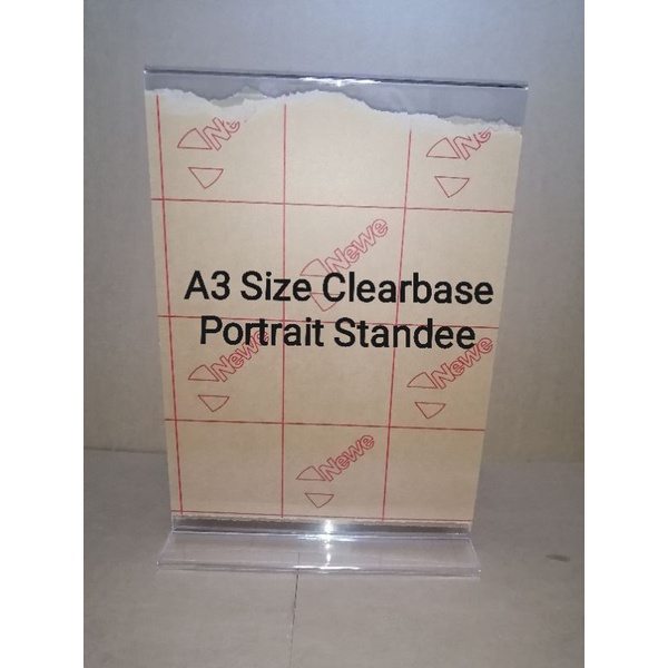 A3 Size Acrylic Table Menu Standee | Shopee Philippines