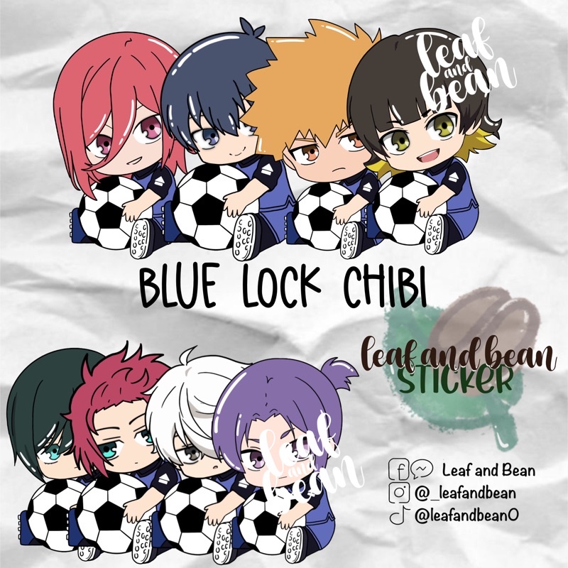 LNB || blue lock chibi BUNDLE sticker || WATERPROOF vinyl stickers ...