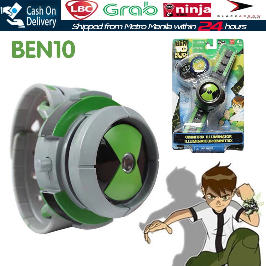 【Fast Delivey】 Ben Ten Watch for Kids Projector Ben 10 Omnitrix Toy ...