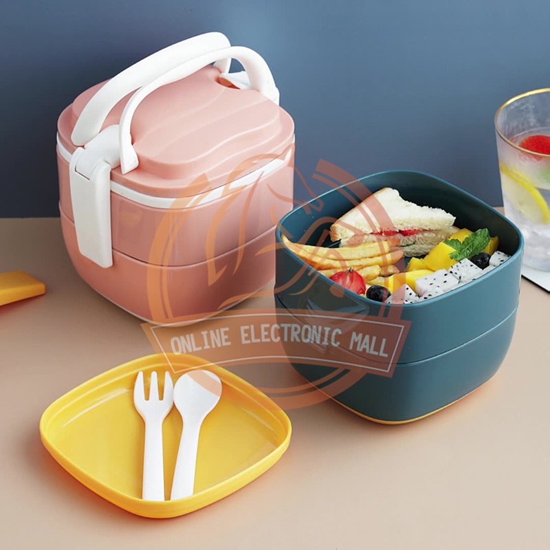 BZ 1050ML portable double-layer lunch lunch box portable fast food ...