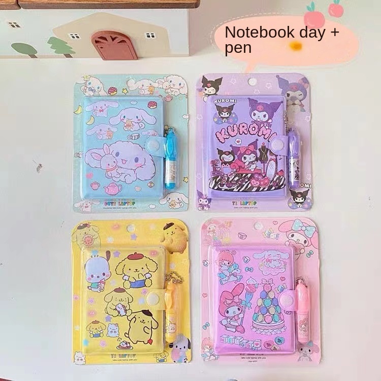 Sanrio Mini Handbook Set Notebook Convenient Diary Student Notepad ...