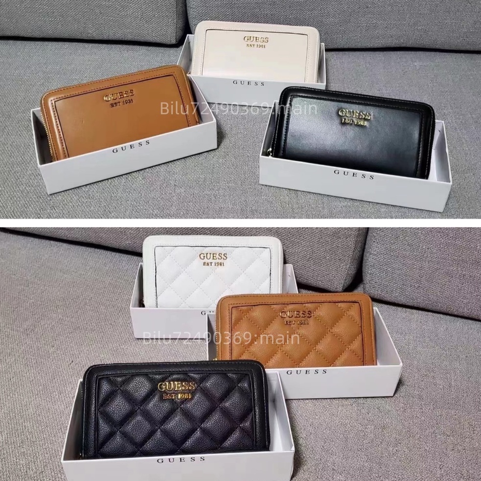 Guess Long Wallet For Women With Box | Shopee Philippines