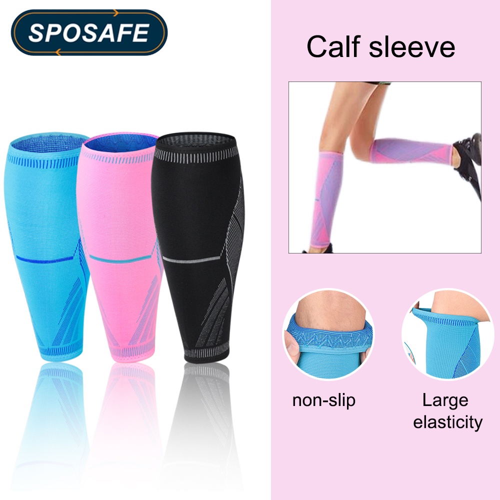 SPOSAFE 1Pcs calf sleeve compression leg brace leg guard for Running ...