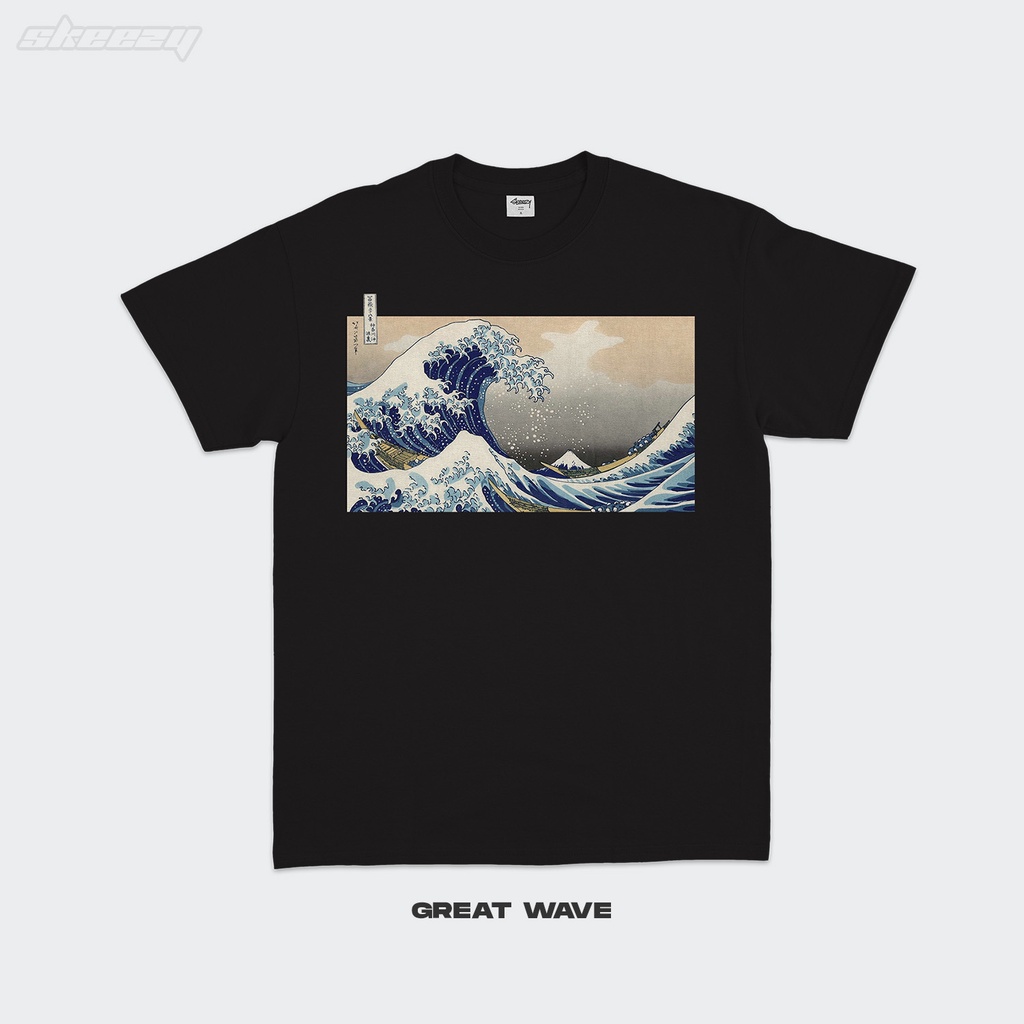 The Great Wave Tee by SKEEZY | 90s Y2K Indie | Fan Made Aesthetic Art ...