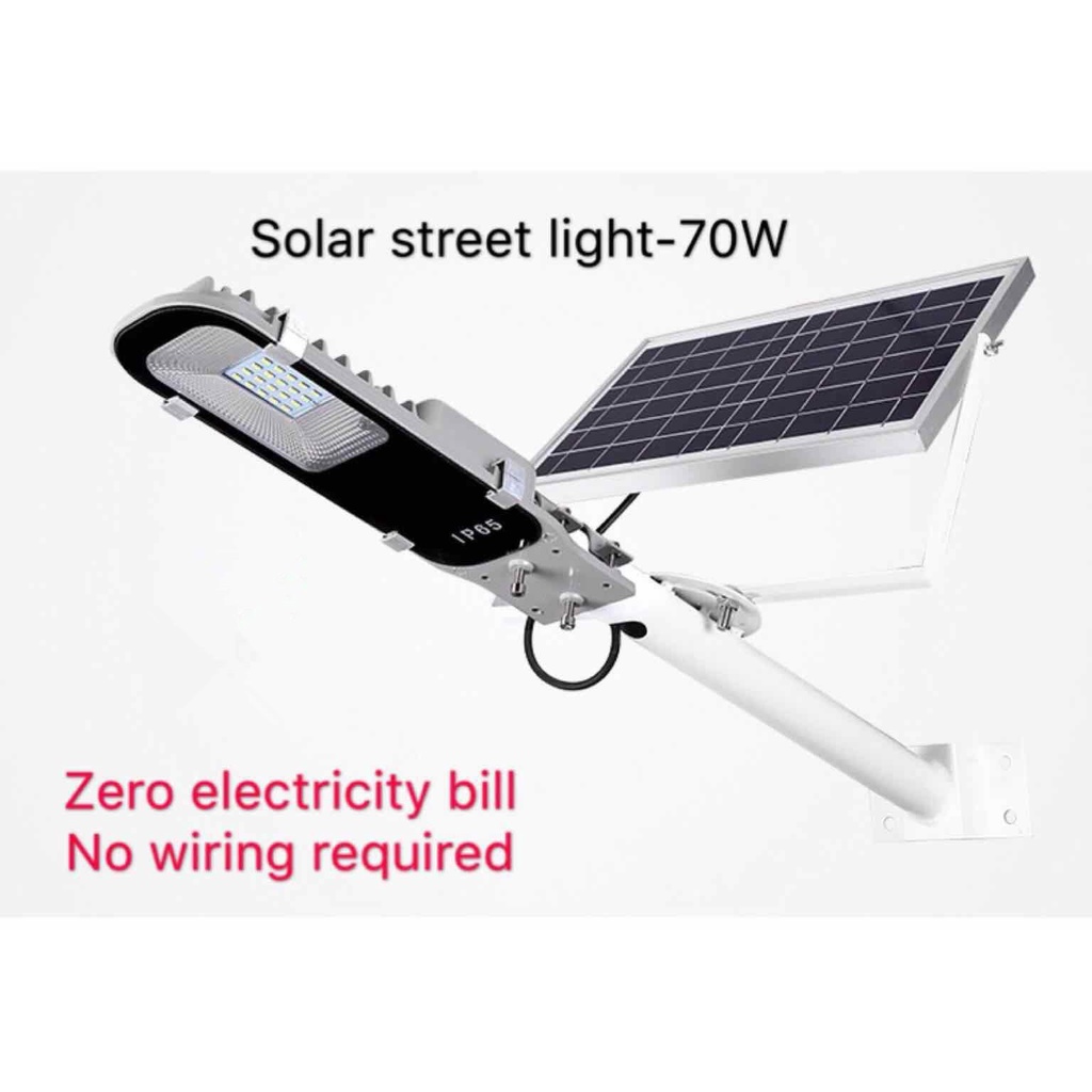 Solar integrated street light with remote control induction outdoor ...